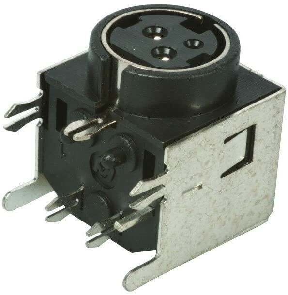 Maplin Power Din 3 Pin Chassis Socket, N85KT | eBay