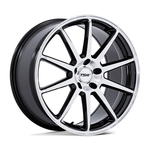 1 New 20X10.5 TSW TW004 Canard Gloss Black W/ Machined Face 5x112 ET38 ...