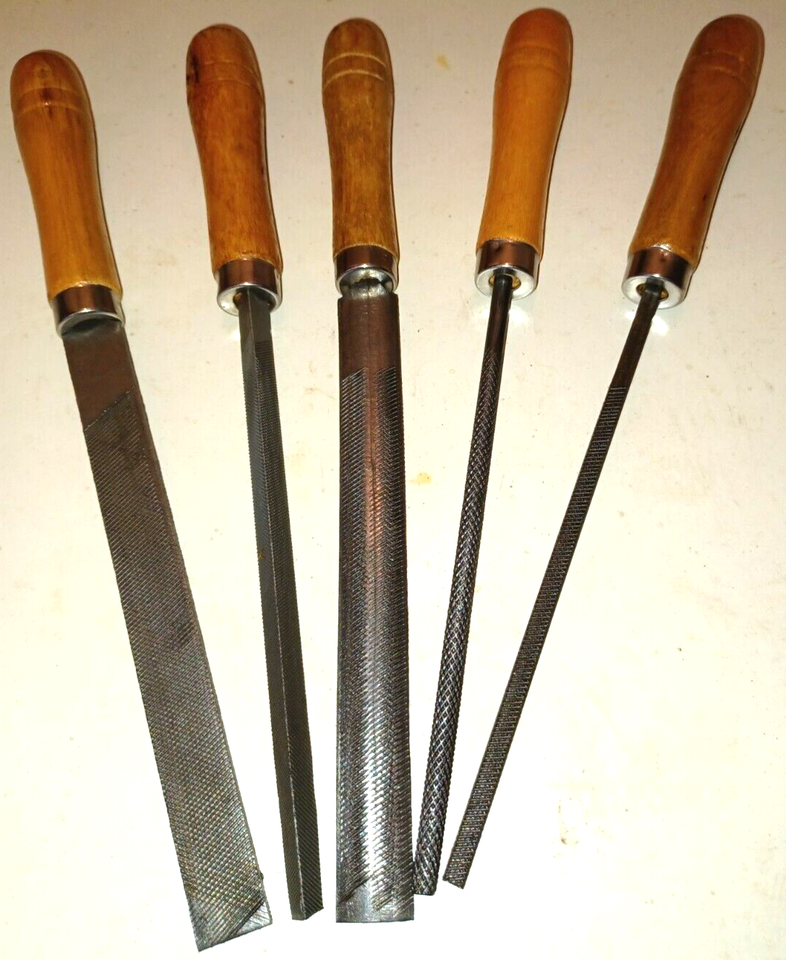 8" FILES FINISHING 5 PC. FILE SET MIXED FILES NEW IN HOLDER BAG | eBay