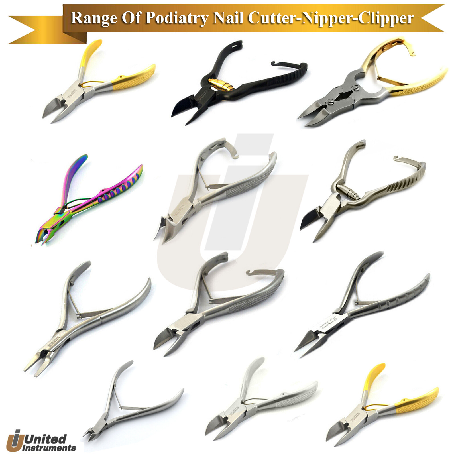 Range Of Podiatry Nail Surgery Cutter Toenail Splitter Cuticle Nippers ...