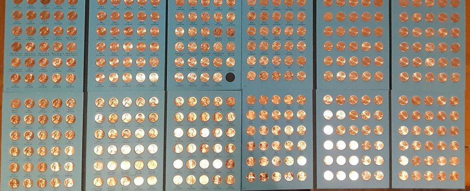 Wheat penny Collection 1909 vdb 2024 lincoln p d s extra 1959-2024 Set ...
