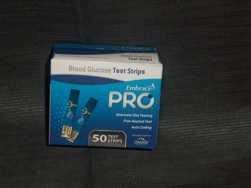 EMBRACE PRO BLOOD GLUCOSE TEST STRIPS - 50 STRIPS-EXP. 2026- FREE ...