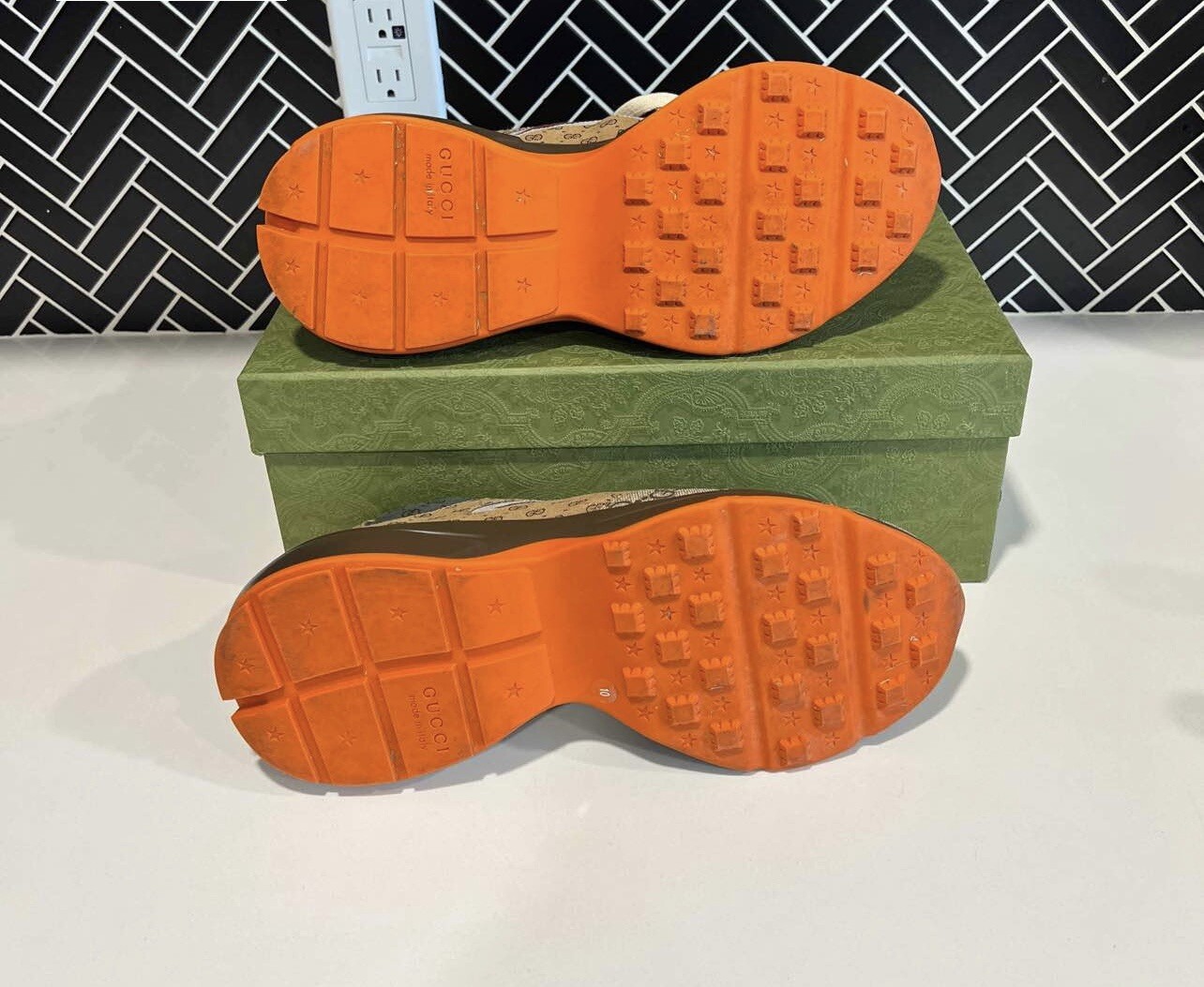 Gucci GG Rhyton Sneakers Men 10.5 (US) - Brick Red - Gem