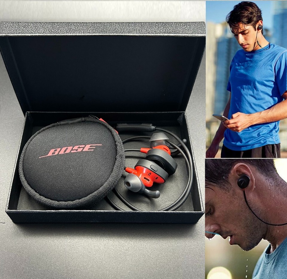 Bose SoundSport Pulse Heart Rate Monitor Wireless Bluetooth Headphones ...