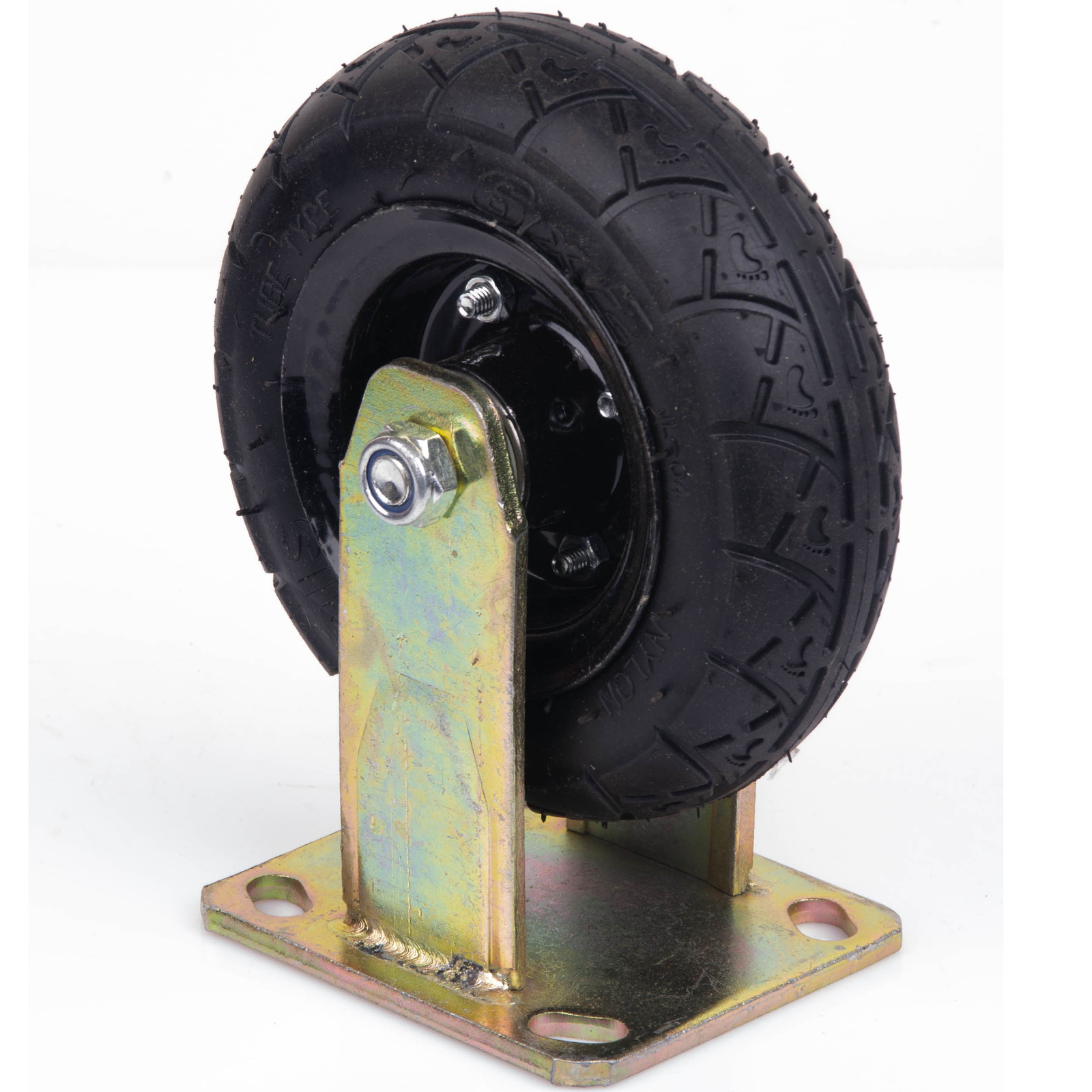 6 Inch Fixed Castor Caster Pneumatic Tyres Tyre Wheel Trolley Cart ...