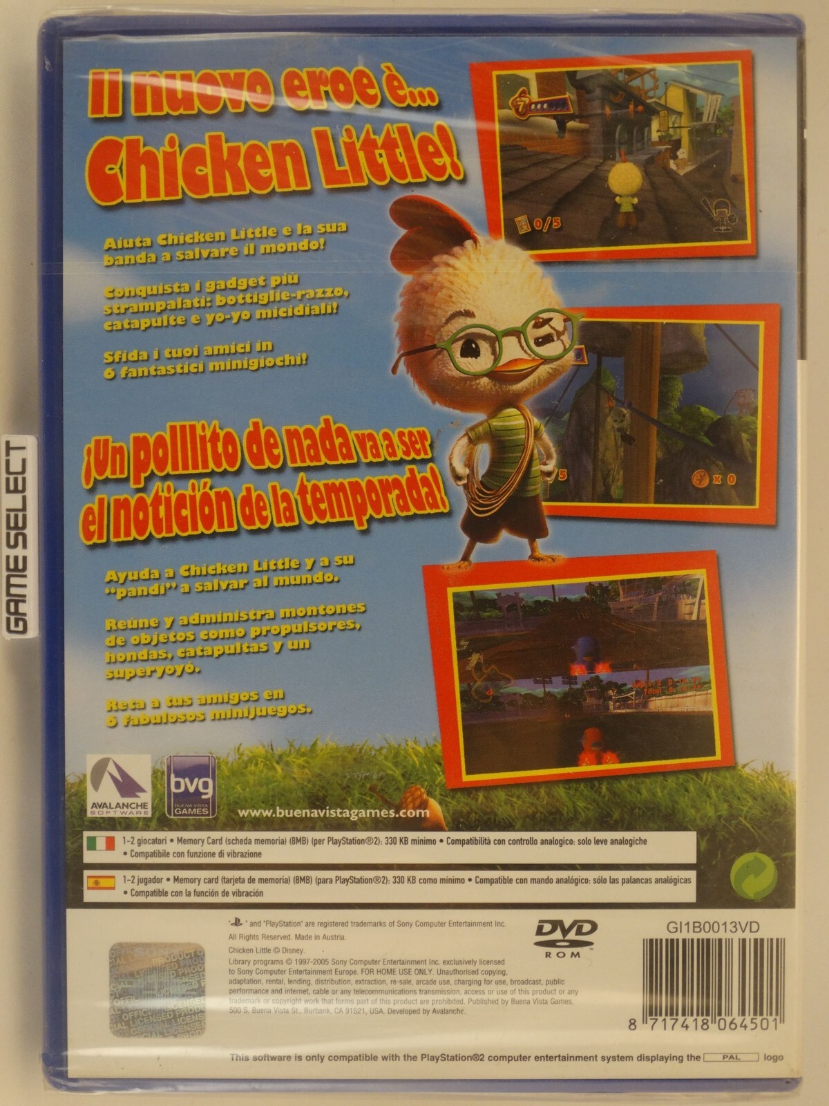 Chicken Little Disney sony PS2 Playstaion 2 Pal Esp - - New Sealed | eBay