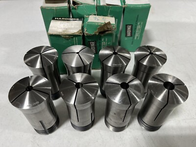 Hardinge 16C Round Smooth Collet Lot Lathe Set Internal Thread 1/8 3/16 ...