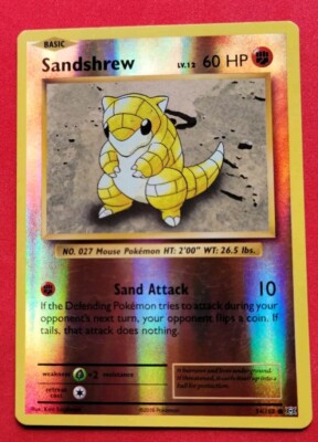 Sandshrew LV.12 60HP Foil Pokémon Catd No. 54/108 | eBay