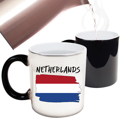 Netherlands Country Flag Nationality Colour Changing Mug Drinking Mugs ...