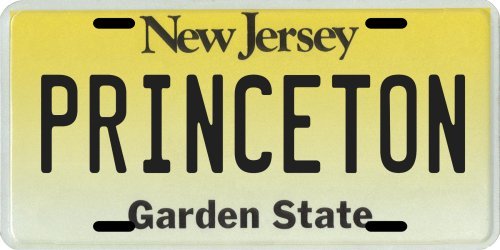 Princeton New Jersey Aluminum License Plate | eBay