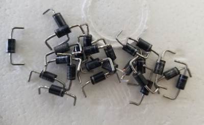 100pcs 1N4002 Rectifier Diode 1A 400V DO-41 Axial 1amp 400 Volt Pre cut ...