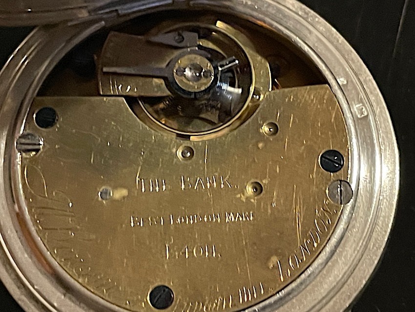 English J.W. Benson Half Hunter Solid Silver Pocket Watch London 1921 ...