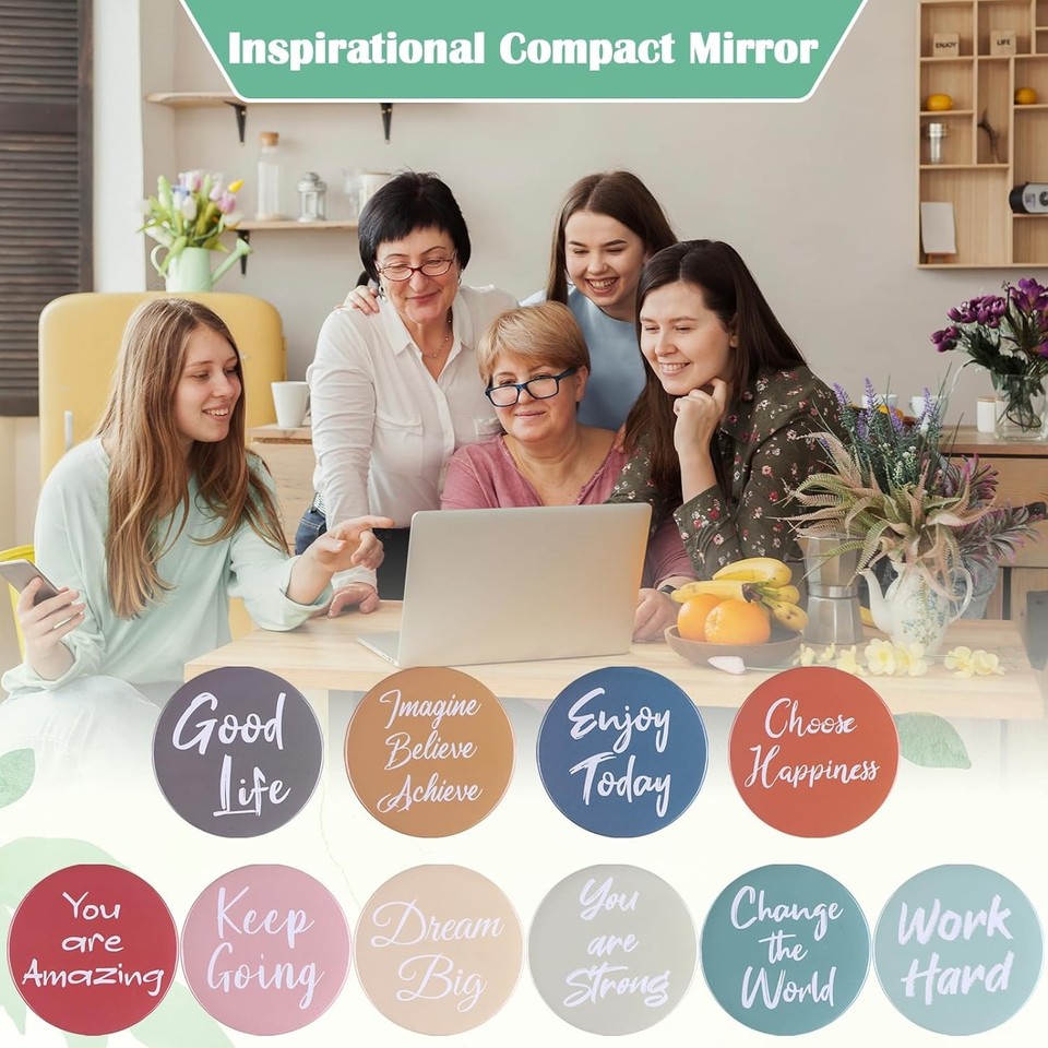 Inspirational Compact Mirror, Bulk Pack for Employees, Appreciation ...