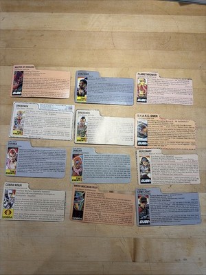 GI Joe File Card Lot | eBay