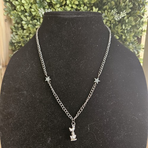 Silver Pluto Dog Disney Vintage Charm Necklace With New Star Chain | eBay