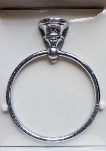 BALDWIN Premium Towel Ring EDGEWATER 3504-260 Polished Chrome Finish ...