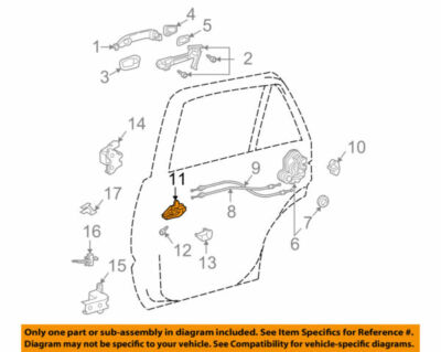 69208-48010-A0 Toyota Handle sub-assy, rear door inside, lh ...