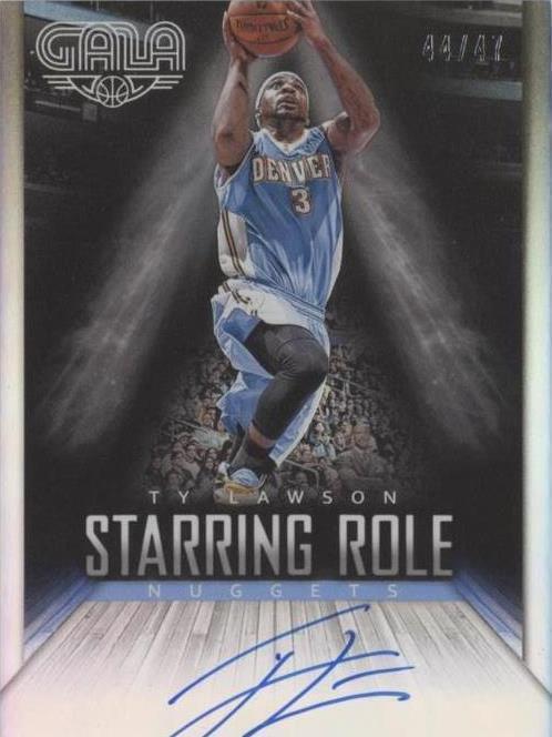 2014-15 Panini Gala - Starring Role Signatures Ty Lawson #1 /47 (AU ...