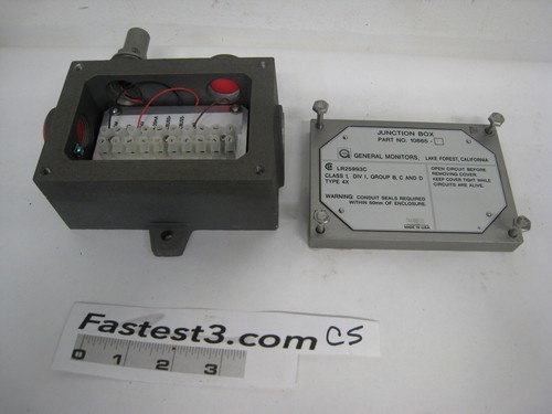 GENERAL MONITORS JUNCTION BOX LR25993C, CLASS 1, DIV1, GROUP B,C, AND D ...