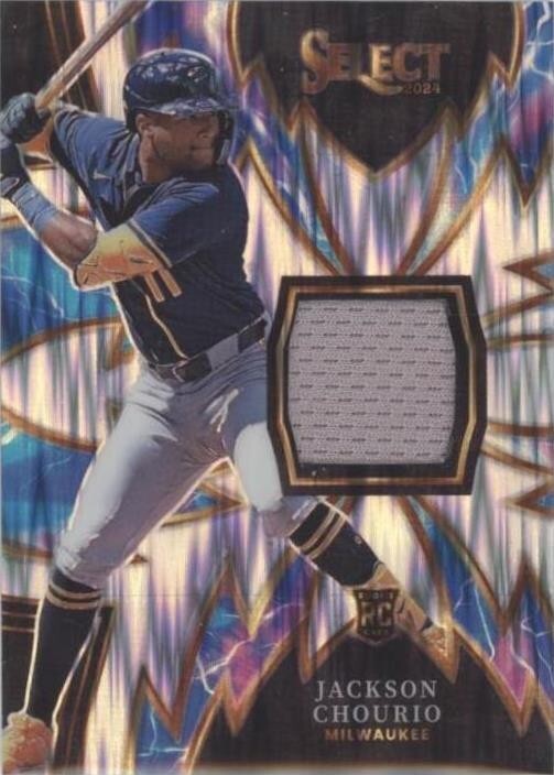 2024 Panini Select - Sparks Jackson Chourio #SPK-JC Flash Prizm (MEM ...