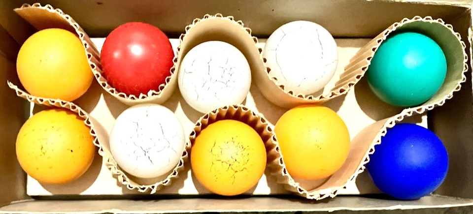 10 Vintage Multicolor Round GE Christmas Tree Bulbs Untested | eBay