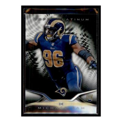 2014 Topps Platinum #145 Michael Sam Rookie St. Louis Rams Football ...