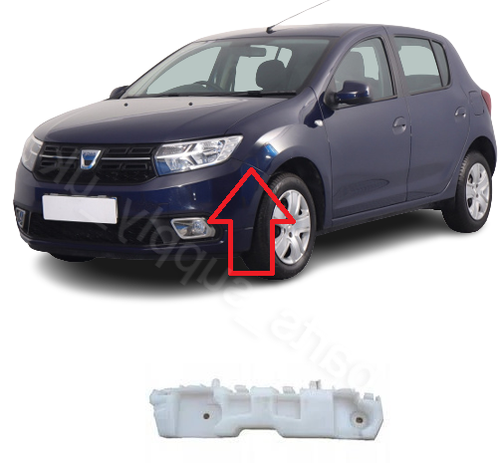 NEW FOR DACIA SANDERO 17-20 FRONT BUMPER BRACKET HOLDER 4 PIN LEFT ...