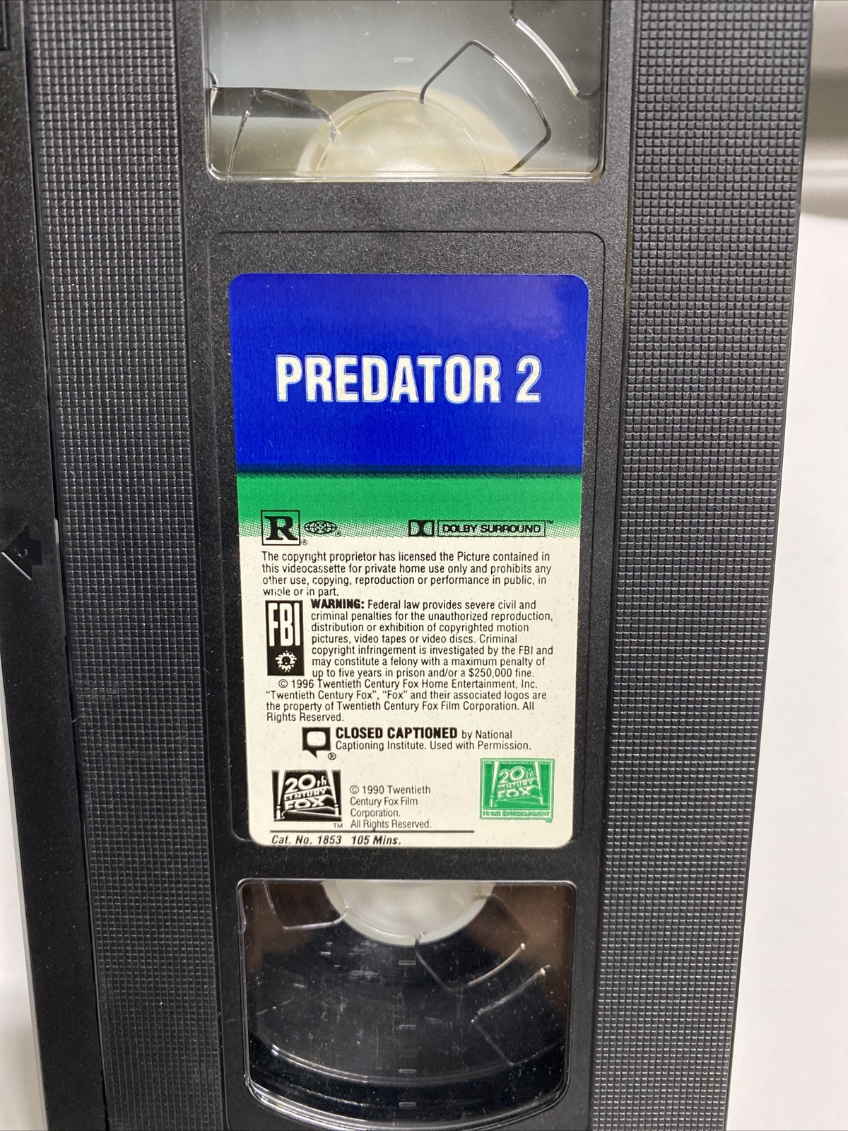 Predator 2 (VHS, 1991) Danny Glover Gary Busey Action Monster Movie ...