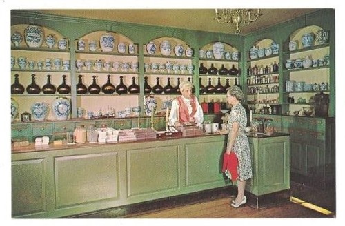 WILIIAMSBURG VA VTG CHROME PC PASTEUR GALT APOTHECARY SHOP | eBay