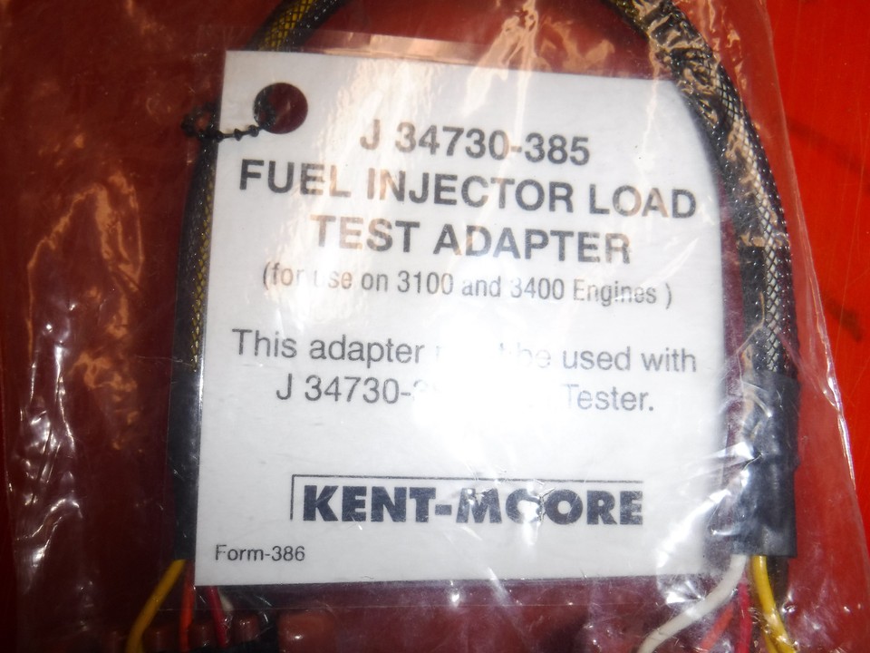 KENT-MOORE J-34730-385 GENERAL MOTORS 3100 3400 FUEL INJECTOR LOAD TEST ...