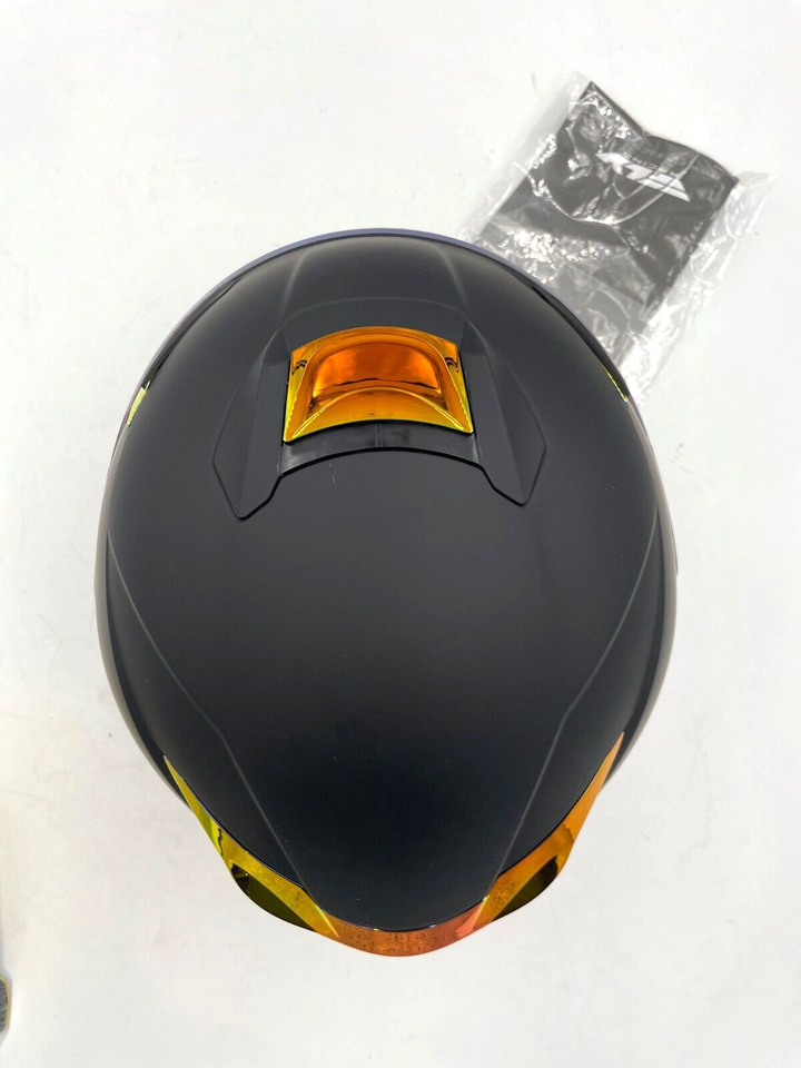 FLY RACING 73-8395S SENTINEL RECON HELMET MATTE BLACK/FIRE CHROME SMALL ...