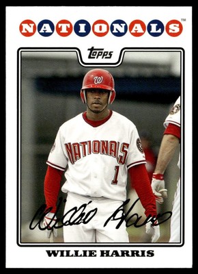 2008 Topps Update & Highlights Willie Harris Washington Nationals #UH79 ...