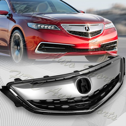 For 2015-2017 Acura TLX OE Style ABS Assembly Chrome Grill Front Upper ...