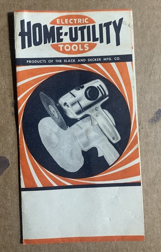 Vintage Home-Utility - Electric Tools Brochure - Flyer - Ad - Black and ...