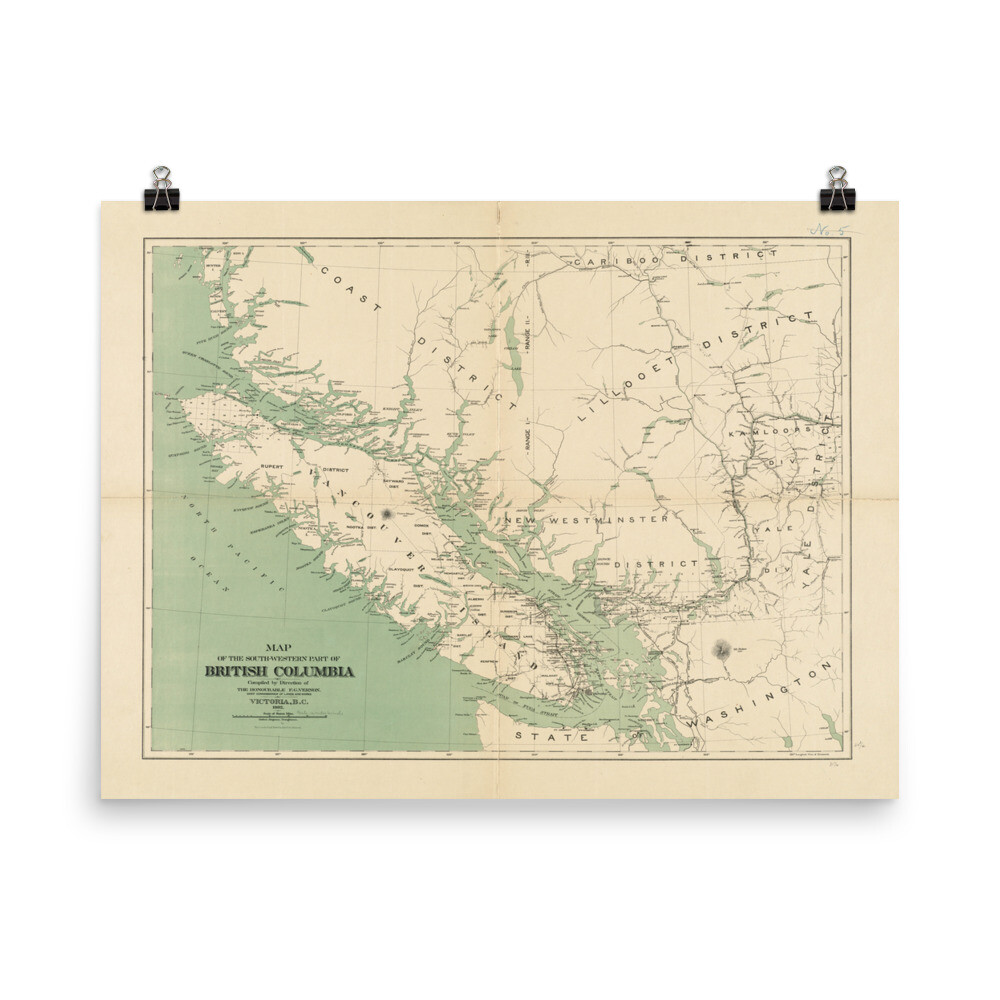 Printable Map Of British Columbia