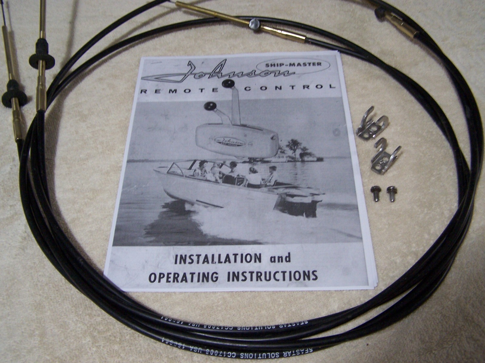 REBUILT JOHNSON SHIP-MASTER TWO 2 HANDLE CONTROL BOX, LIKE NEW 8 ...