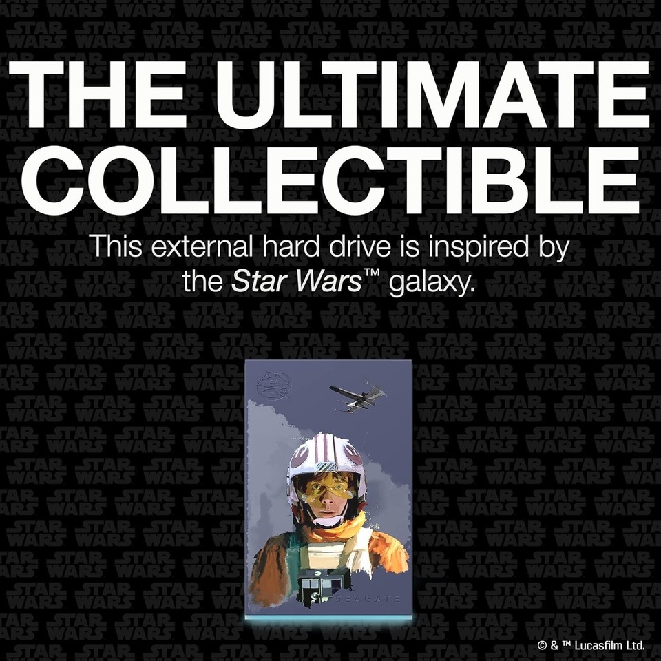 Seagate 2TB Luke Skywalker SE FireCuda USB 3.2 External Hard Drive ...