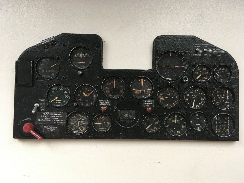Giant 1/5 scale P-47 Thunderbolt instrument panel | eBay