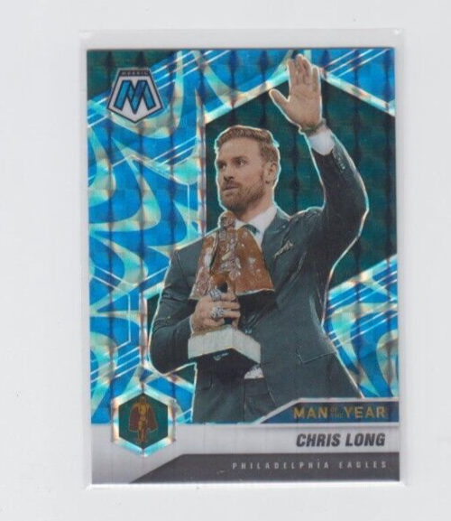 2021 Panini Mosaic Chris Long Blue Reactive Man of the Year No. 271 | eBay