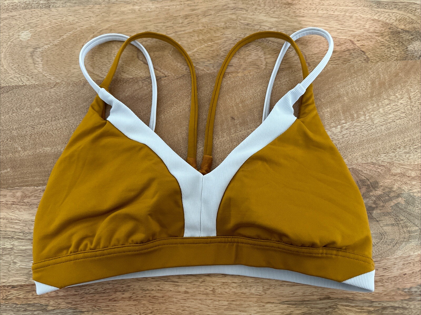 Lululemon New Ambition Bra Fools Gold / Light Ivory Size 6 | eBay