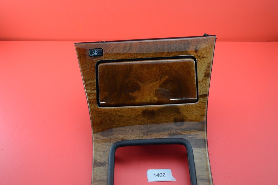 A4 95-97 LEXUS LS400 CENTER CONSOLE WOOD GRAIN SHIFTER SHIFT TRIM BEZEL ...