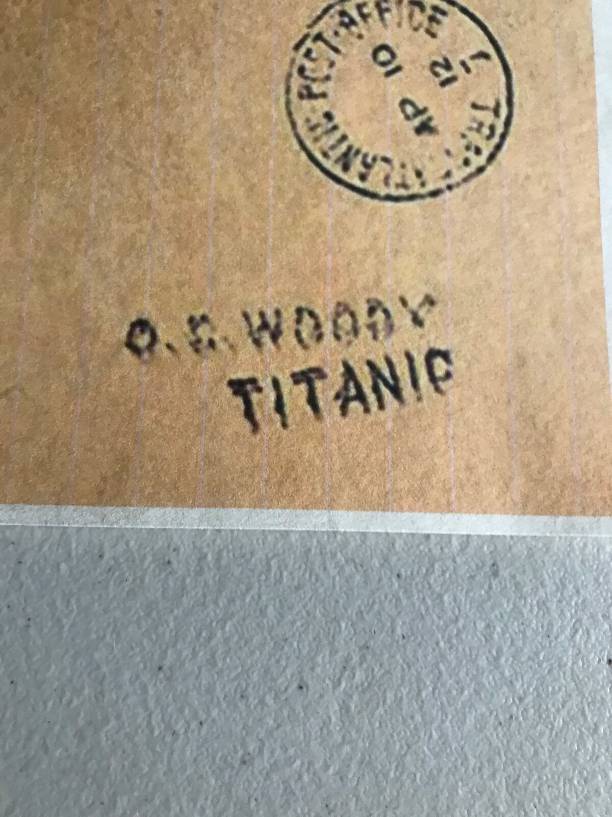 RMS TITANIC POSTAL FACING SLIPS SET OF 4: NYC, DC, NO, SF DATED APRIL ...