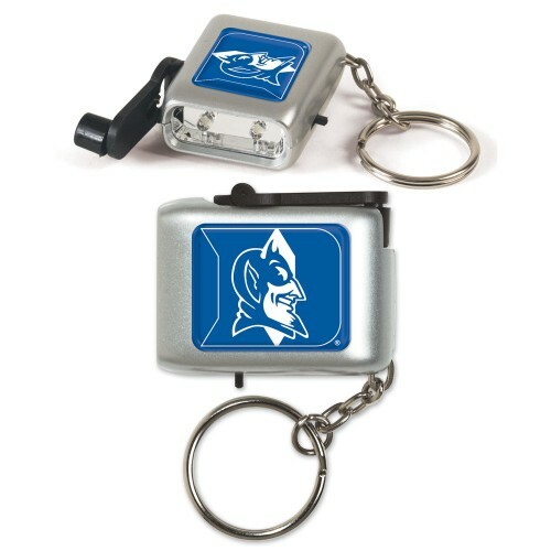 NCAA DUKE UNIVERSITY FLASHLIGHT KEY RING LED KEYCHAIN NEW RECHARGABLE ...