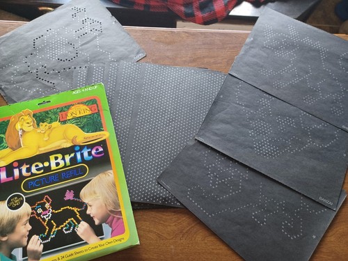 lite brite refill sheets Unused 18 Plus 3 Lion king Disney Older | eBay