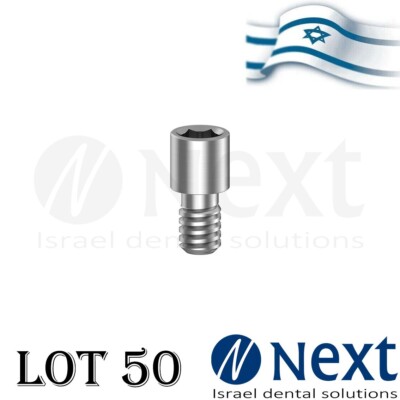 Lot x 50 New Multi Unit Screw for titanium sleeve plastic sleeve 1.4 mm ...