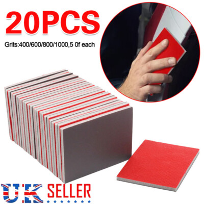 20 Pcs Sanding Pads Paper For Body Car Round Fine Sandpaper C | eBay UK