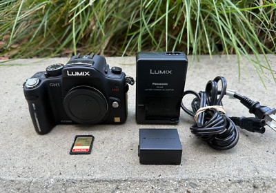 Panasonic Lumix DMC-GH1 Digital Camera Black 12.1MP 10x Bundle Tested ...