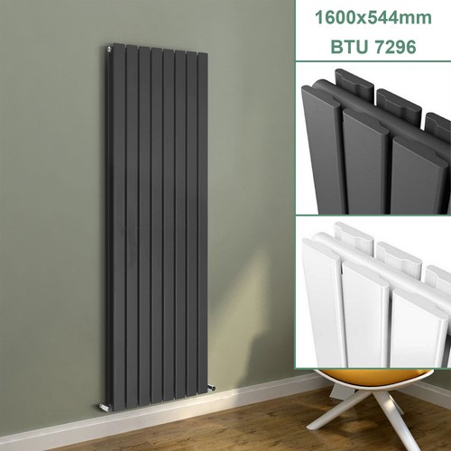 Flat Panel Tall Upright Vertical Designer Radiator Central Heating Rads ...