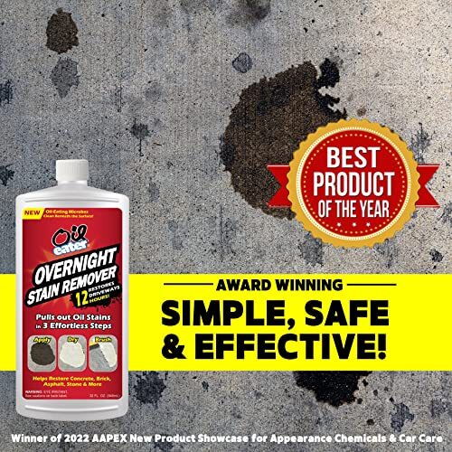 32 Oz Overnight Stain Remover for Cleaning Oil Stains on Concrete ...