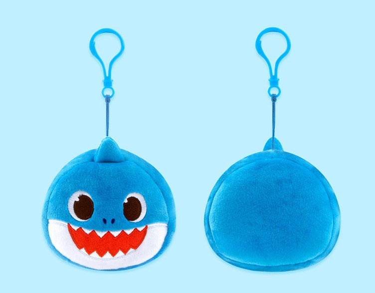 Pinkfong Baby Shark Family Doll Key Ring Bag Hanging Daddy Shark Blue ...